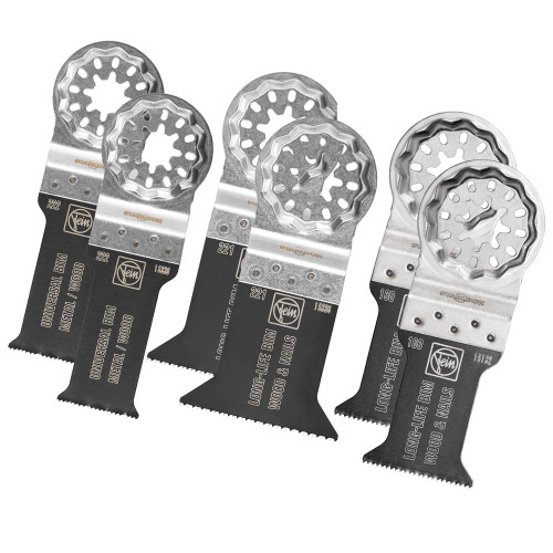 Fein Best of E-cut STARLOK Multi Tool Blade 6pc Set - Wood and Metal ...