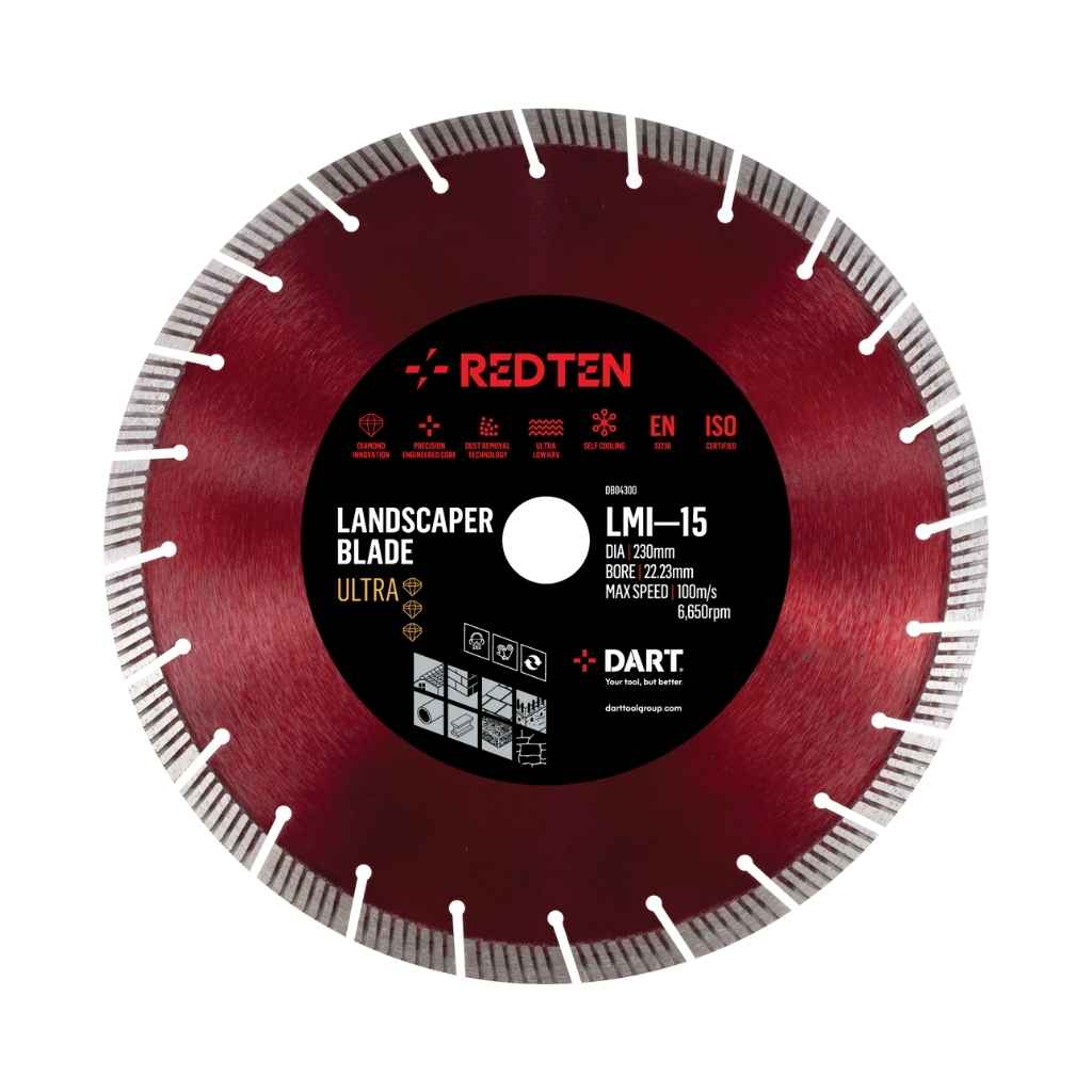 Dart Red Ten ULTRA LMI-15 Landscaper Hard Multi Material Diamond Blade ...