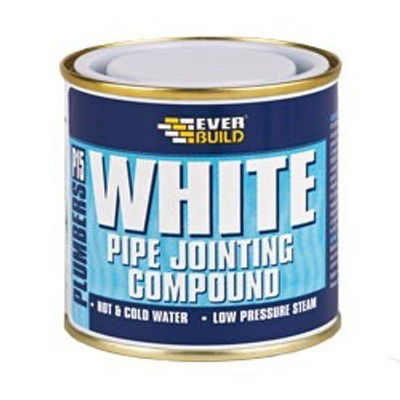 White Pipe Jointing Compound - P15 Everbuild • Discount Trade Supplies ...