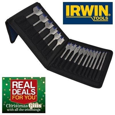 4x Blue Groove Wood Flat Bit Set 8 Piece 12-32mm • Discount Trade ...