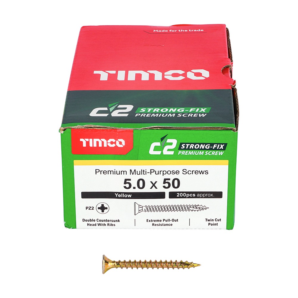 C2 StrongFix Pro Screws - Timco - Boxes • Discount Trade Supplies - DTS