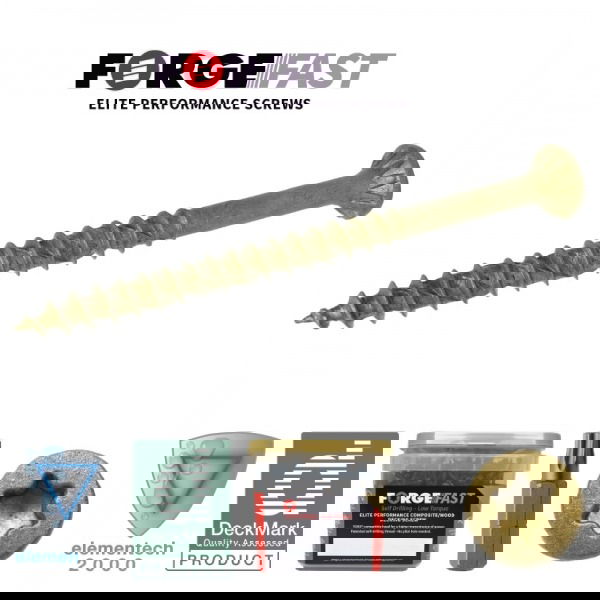 Torx-Fast Forgefast Elite Decking Screws - Green - Tub • Discount Trade ...