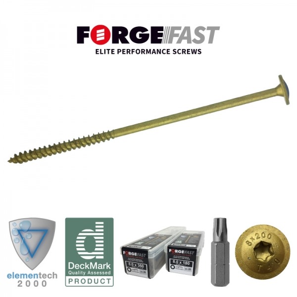 ForgeFast Elite Wafer Head Timberlok Construction Screws • Discount ...