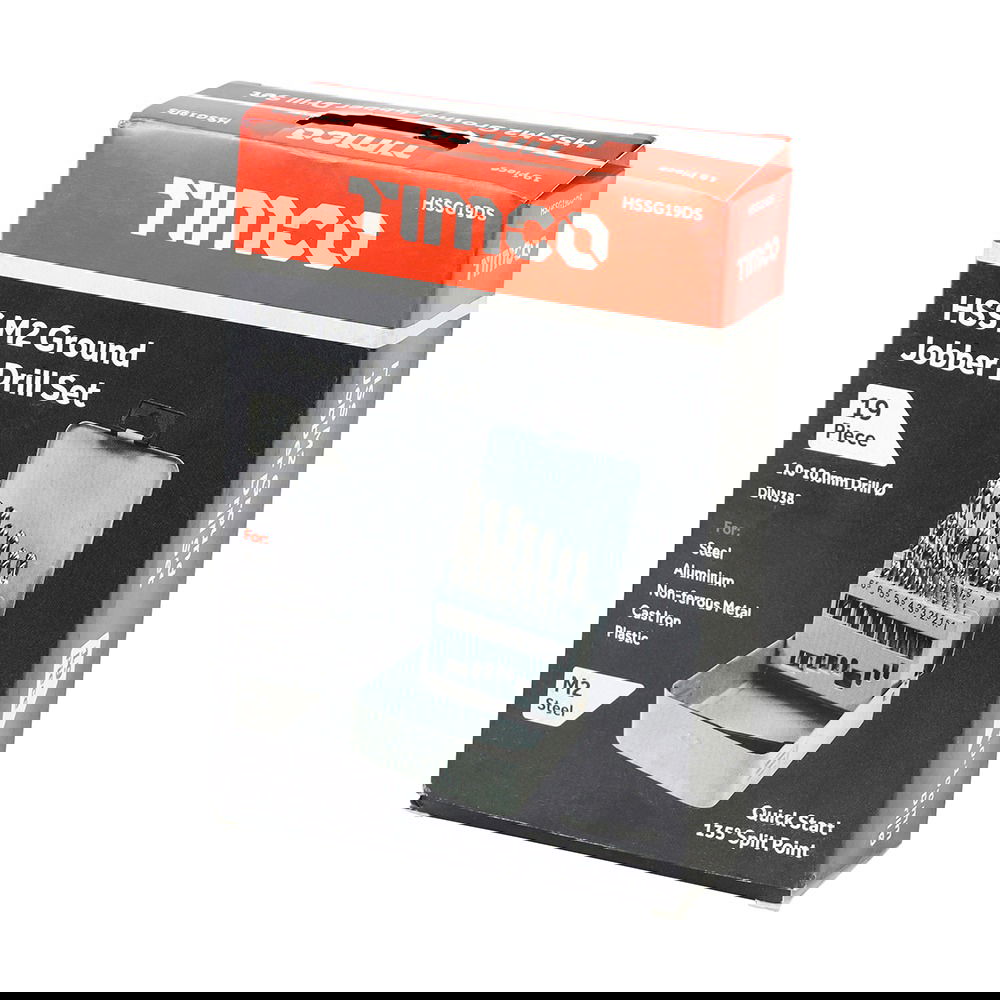 HSS-G PRO Fully Ground Drill Bit Sets - Timco • Discount Trade Supplies - DTS