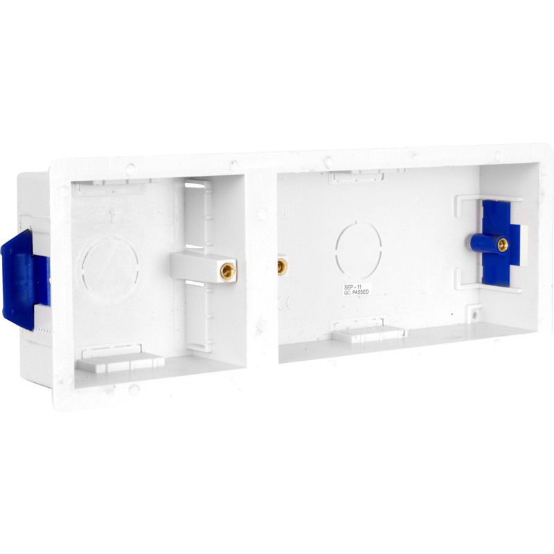 Dual (1G+2G) Dry Lining Box (White) • Discount Trade Supplies - DTS