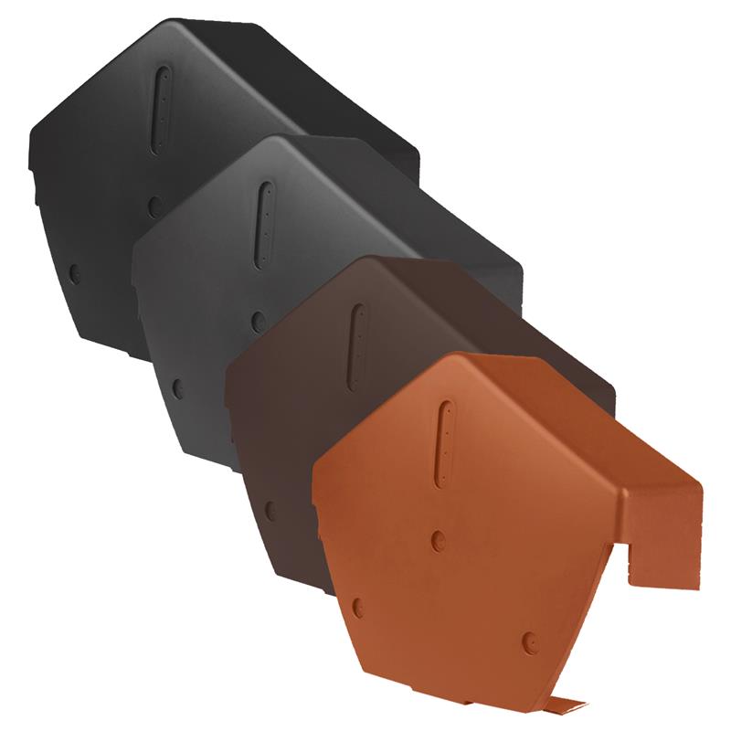 Dry Verge Ridge End Caps - ANGLED - 2 pcs (Rooftec) • Discount Trade ...