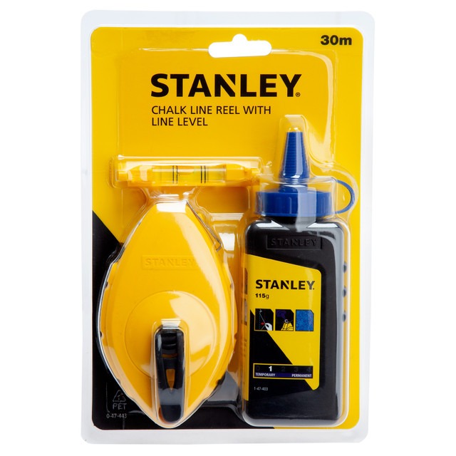 Stanley Chalk Line & Blue Builders Chalk 30m • Discount Trade Supplies ...
