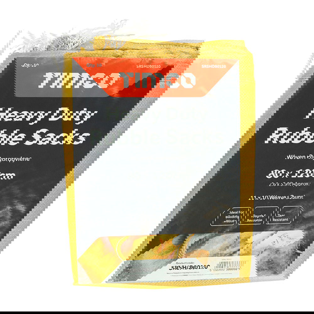Heavy Duty Rubble Sacks Pk 10 • Discount Trade Supplies - DTS
