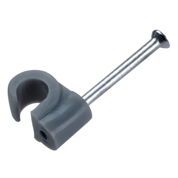 UNIFIX FMP Round Cable Clip - Grey - Discount Trade Supplies